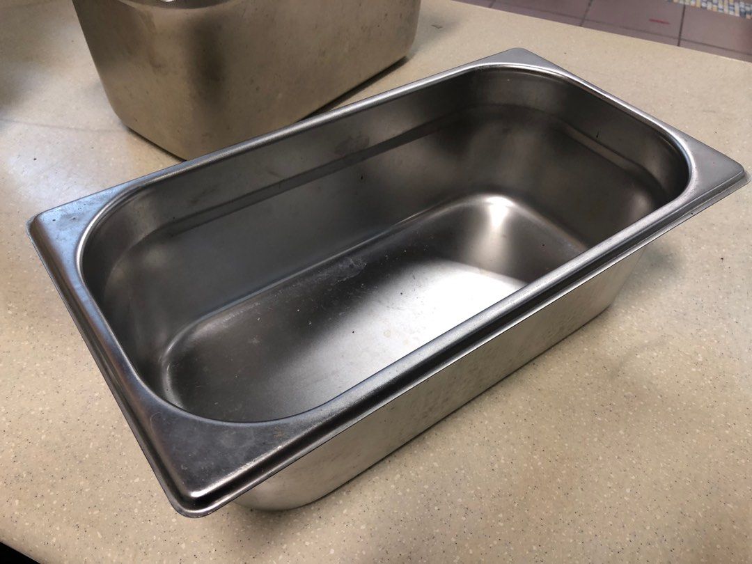 Stainless steel food tub, Furniture & Home Living, Kitchenware ...