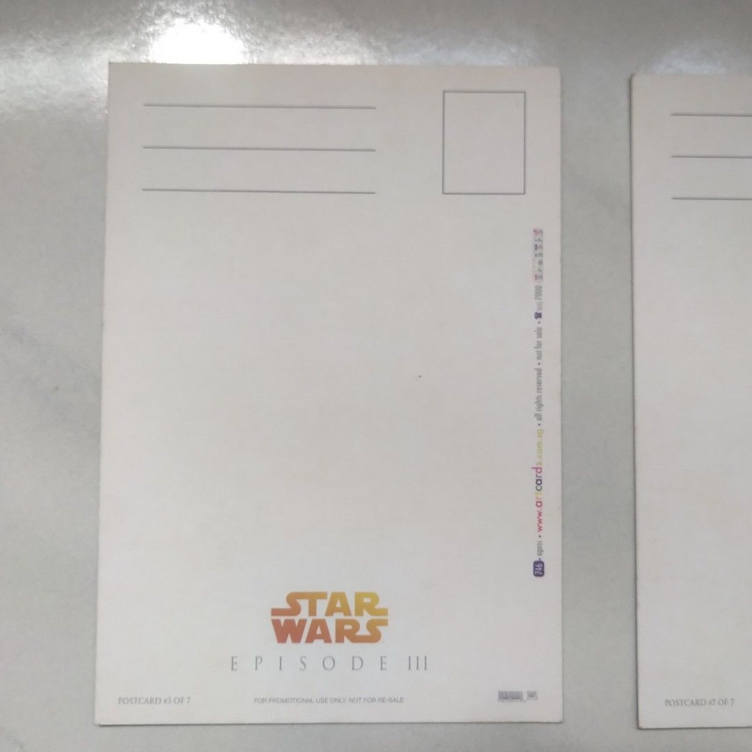 STAR WARS Postcards, Hobbies & Toys, Memorabilia & Collectibles, Fan ...