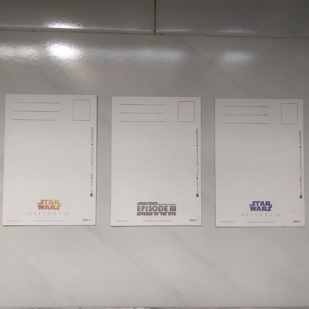 STAR WARS Postcards, Hobbies & Toys, Memorabilia & Collectibles, Fan ...