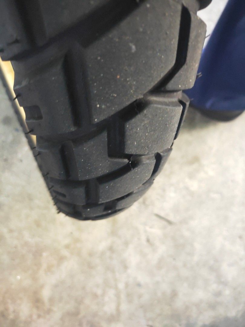 Stock Africa Twin crf1000L gold rims with Shinko E705 tyres with 70% ...