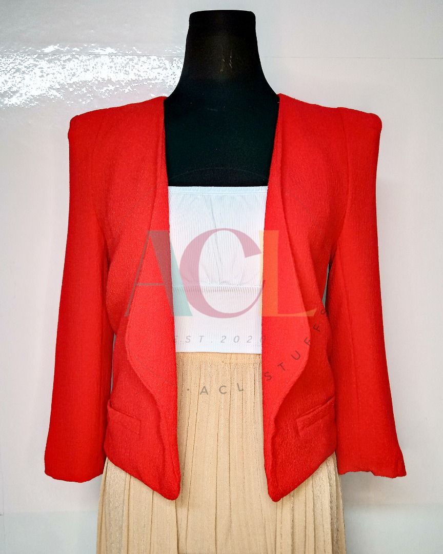 Style Nanda Plain No Button Blazer for Women, Women's Fashion, Coats ...