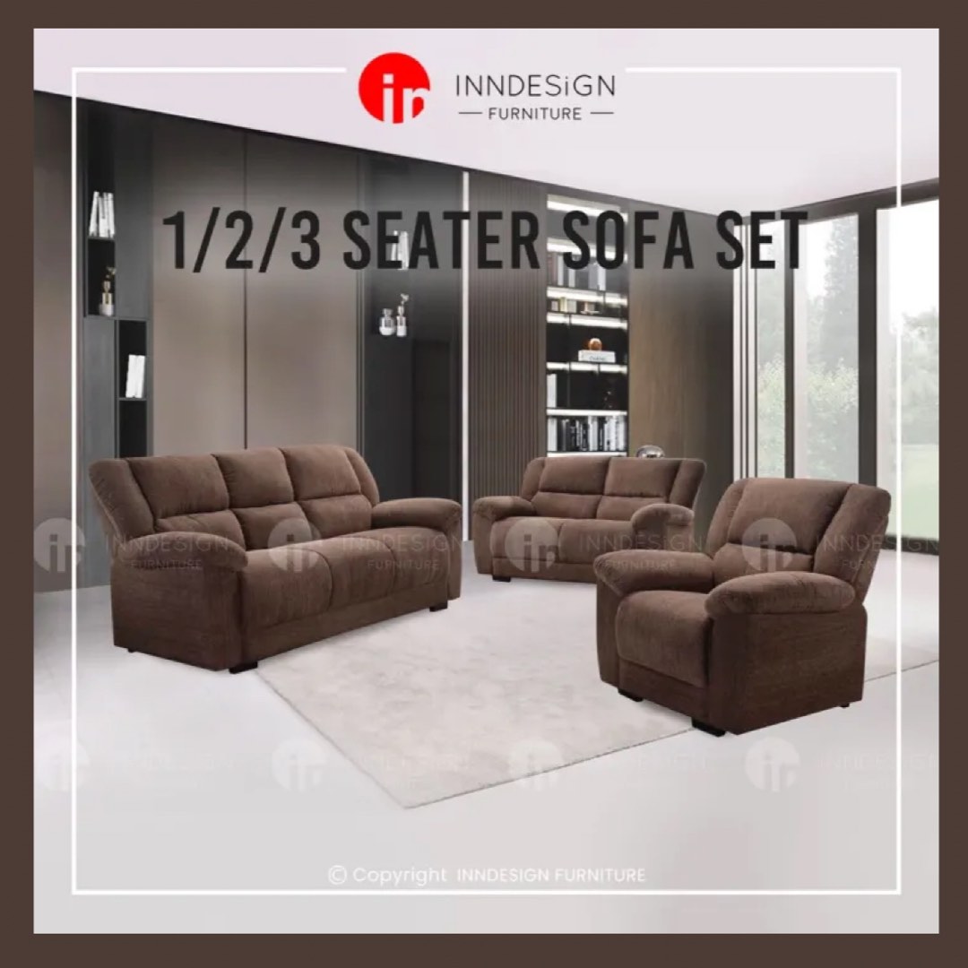 TAE 1+2+3 Seater Fabric Sofa Set free delivery, Furniture & Home Living ...