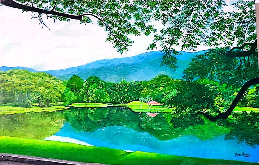 Taman Tasik Taiping Hand drawn 100%, Furniture & Home Living, Home ...
