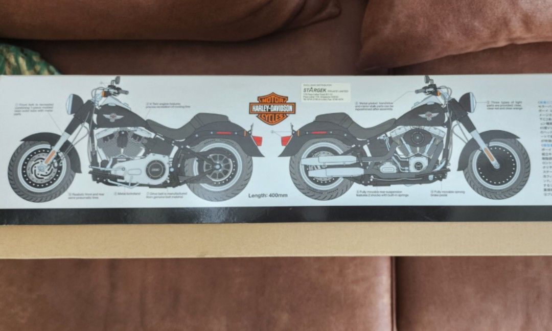 Tamiya Harley Davidson Fat Boy Lo FLSTFB 1/6 scale kit, Hobbies & Toys ...