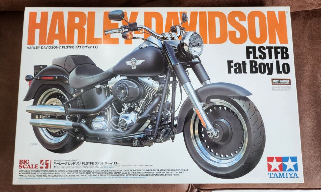 Tamiya Harley Davidson Fat Boy Lo FLSTFB 1/6 scale kit, Hobbies & Toys ...