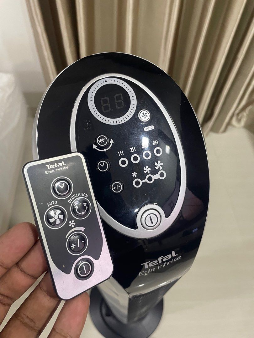 Tefal standing tower fan, Furniture & Home Living, Lighting & Fans ...