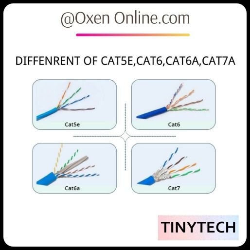 Tinytech RJ45 CAT6 305M ROUND Ethernet Network LAN Cable UTP Patch ...