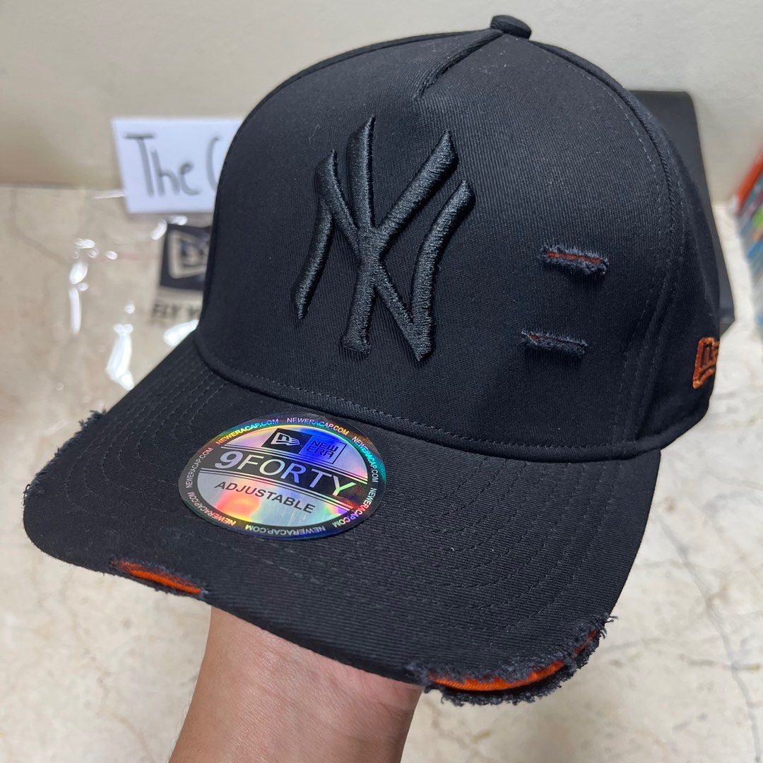 Topi New Era Yankees NY New York Ripped Black Hitam Original Brand New ...