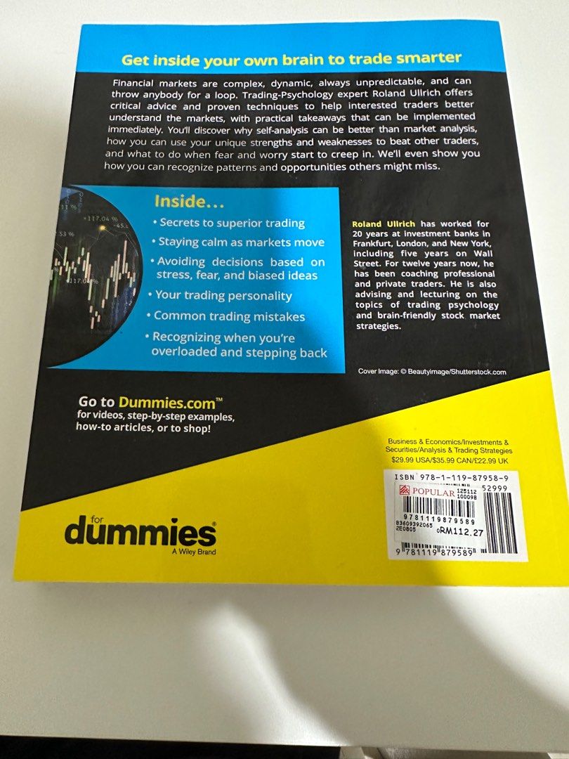 Trading Psychology for Dummies, Hobbies & Toys, Books & Magazines ...