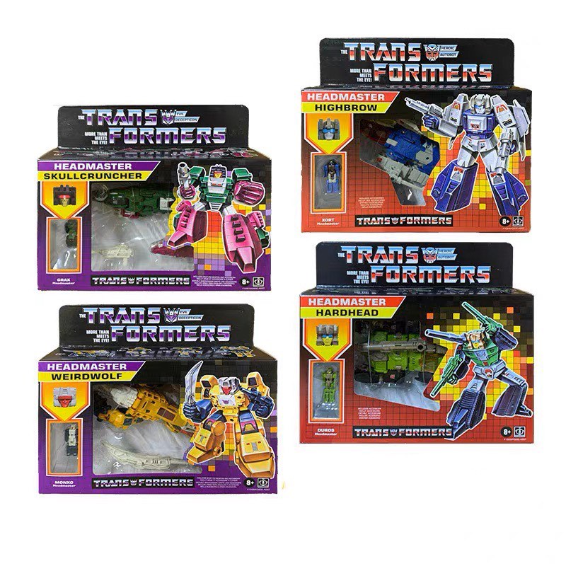 Transformers G1 Headmaster (Set of 4) Hardhead Skullcruncher Werewolf ...