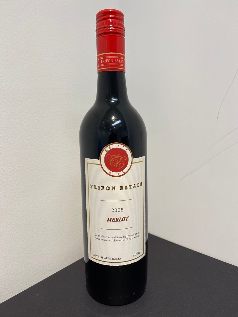 Trifon Estate Merlot 2008, 嘢食 & 嘢飲, 酒精飲料 - Carousell
