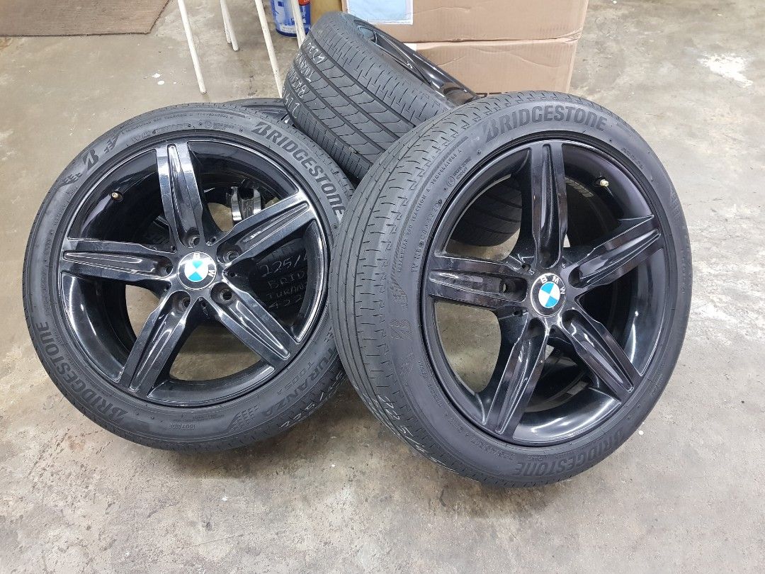 Used 17" BMW Replica 5/120 Rims With Bridgestone Tyres, Car Accessories ...