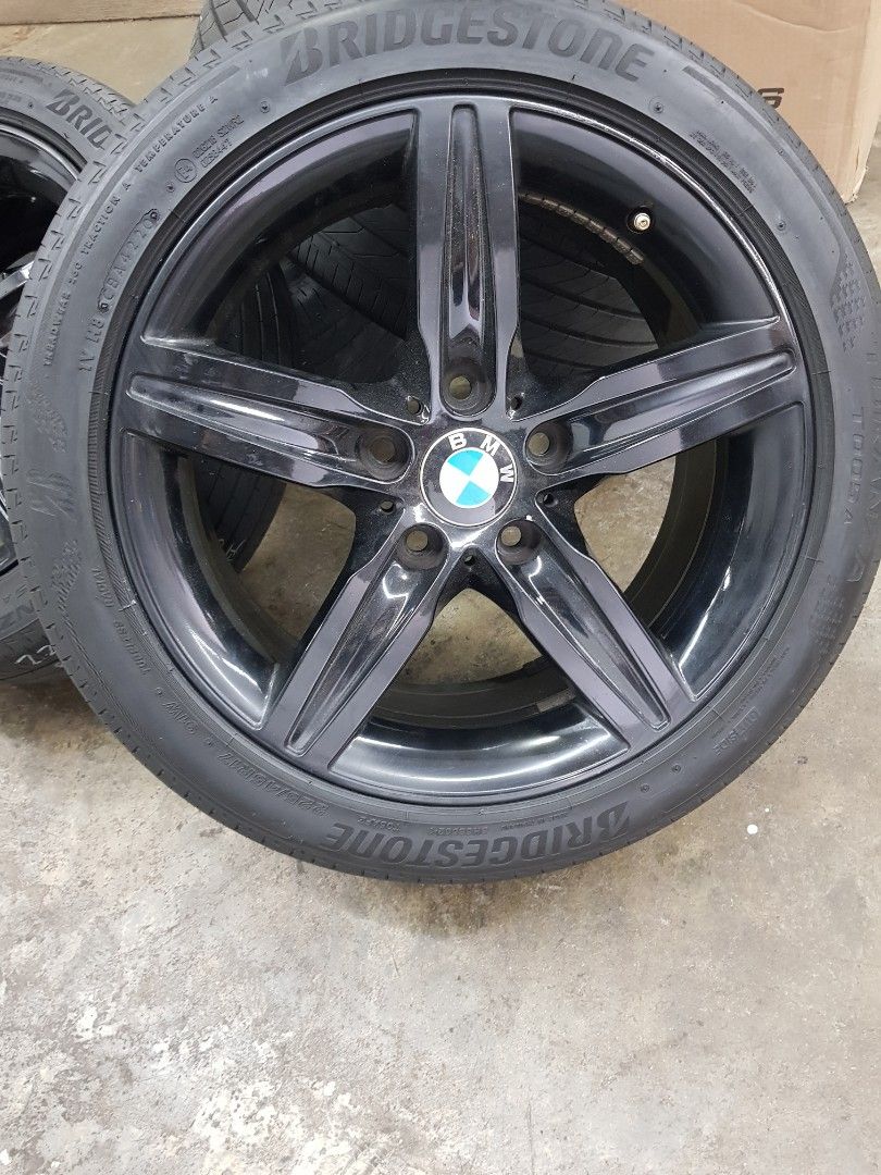 Used 17" BMW Replica 5/120 Rims With Bridgestone Tyres, Car Accessories ...