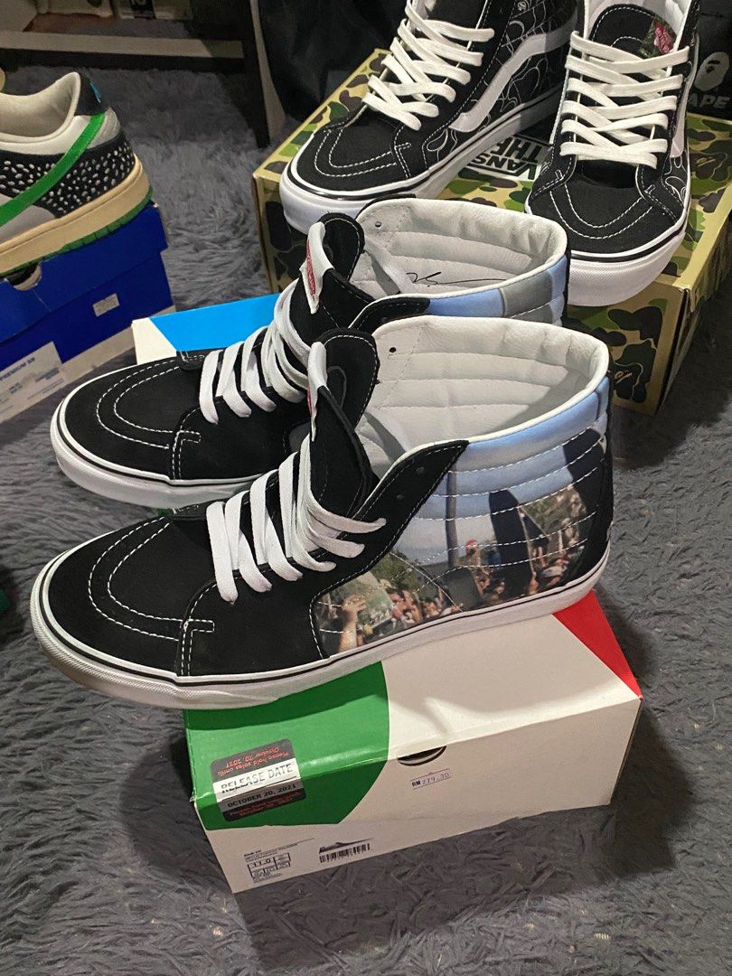 Vans sk8 hi MOCA, Men's Fashion, Footwear, Sneakers on Carousell