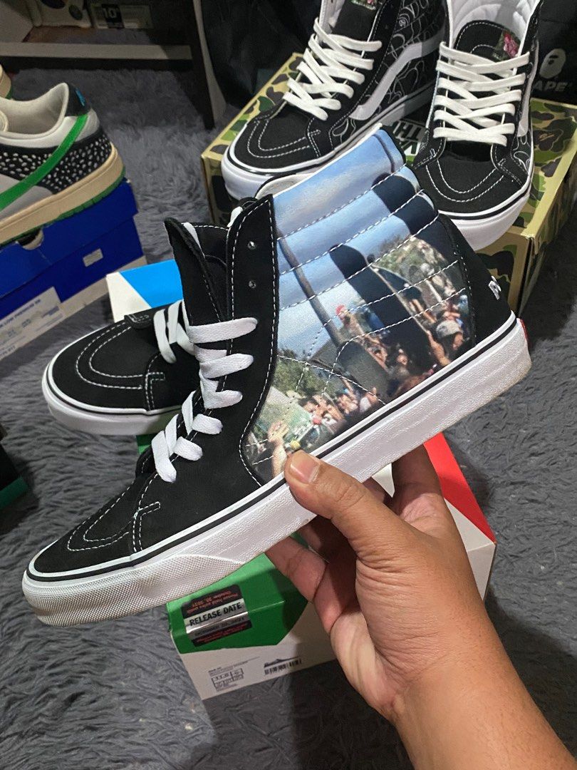 Vans sk8 hi MOCA, Men's Fashion, Footwear, Sneakers on Carousell