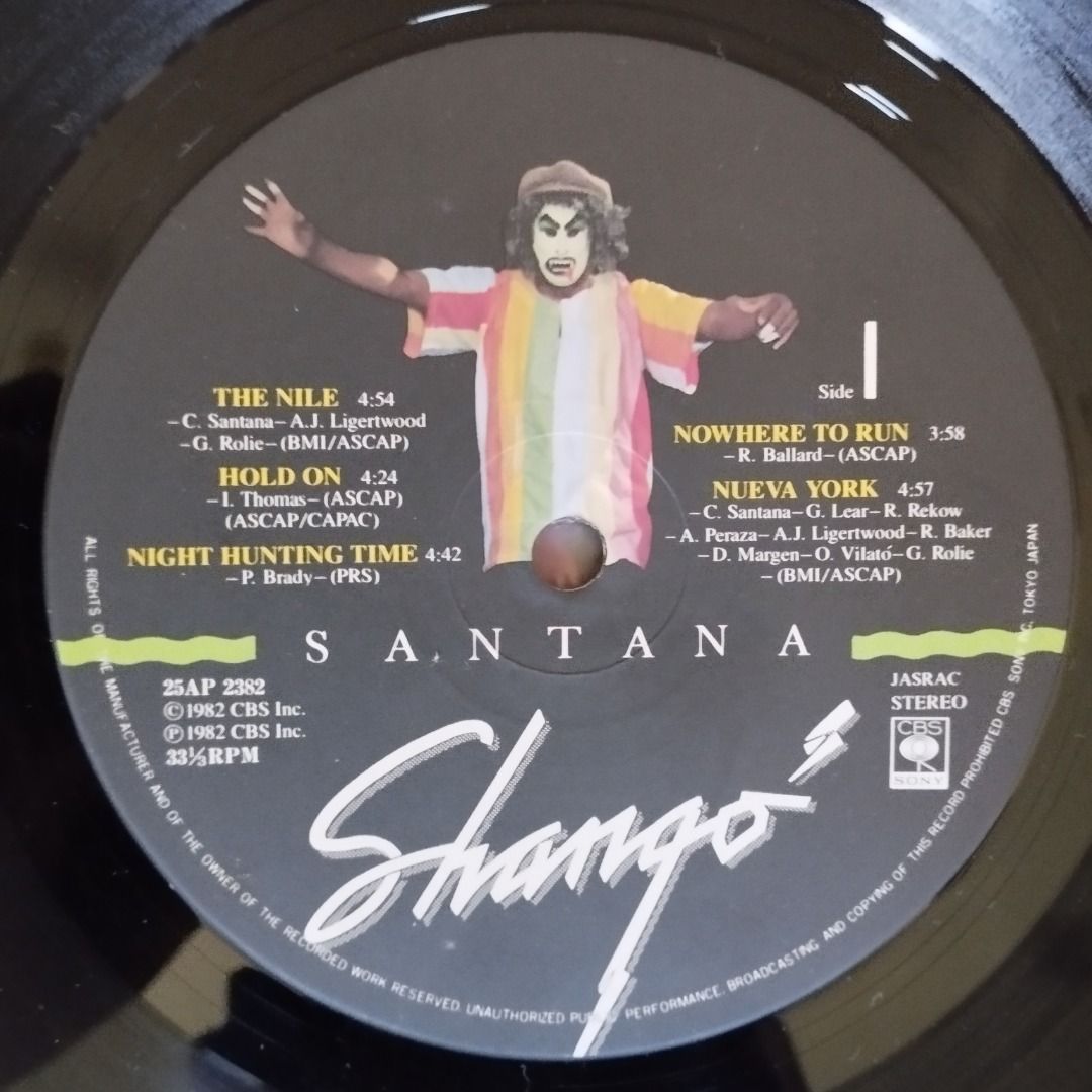 vinyl LP SANTANA - SHANGO JAPAN ORIGINAL press | ACTUAL PICS ARE SHOWN ...