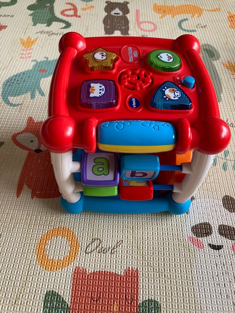 VTech Turn & Learn Cube, Babies & Kids, Infant Playtime on Carousell