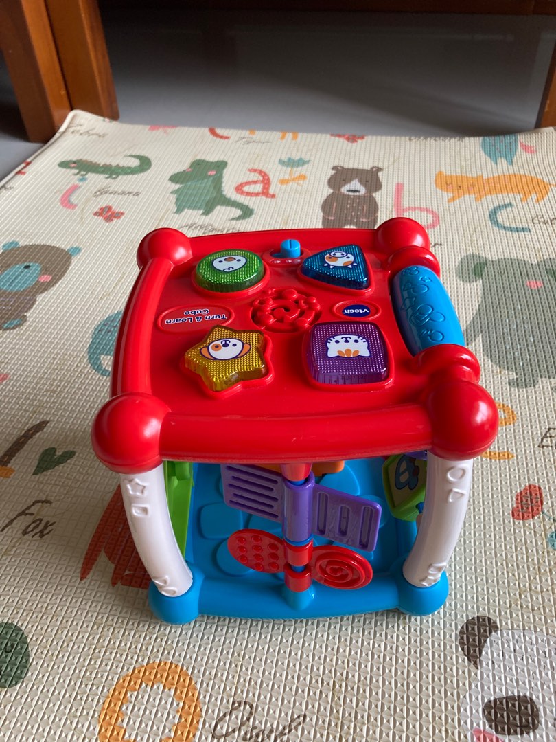 VTech Turn & Learn Cube, Babies & Kids, Infant Playtime on Carousell