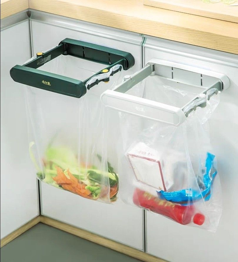 Wall Mounted Garbage Bag Rack Foldable Style, Furniture & Home Living ...