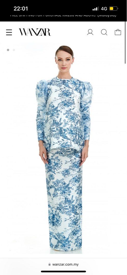 Baju Kurung Wanzar Soraiya Lady, Women's Fashion, Muslimah Fashion ...