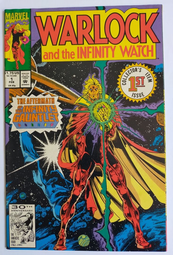 WARLOCK AND THE INFINITY WATCH #1 (1992) INFINITY GAUNTLET, Hobbies ...