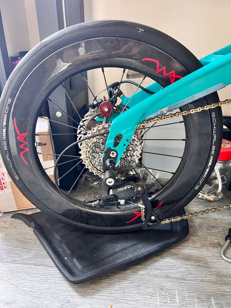 Wheel angel 20” for birdy carbon fiber rims, m60 hub, Sports Equipment ...