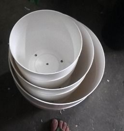 WHITE PLAIN POTS - To Laging Handa QC, Furniture & Home Living ...