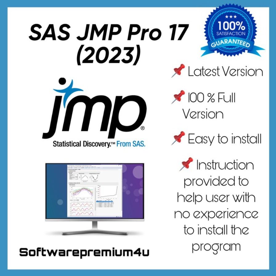 🔥【Win/Mac】🔥 SAS JMP Pro 17 (2023)| Statistical software, Computers & Tech, Parts & Accessories ...