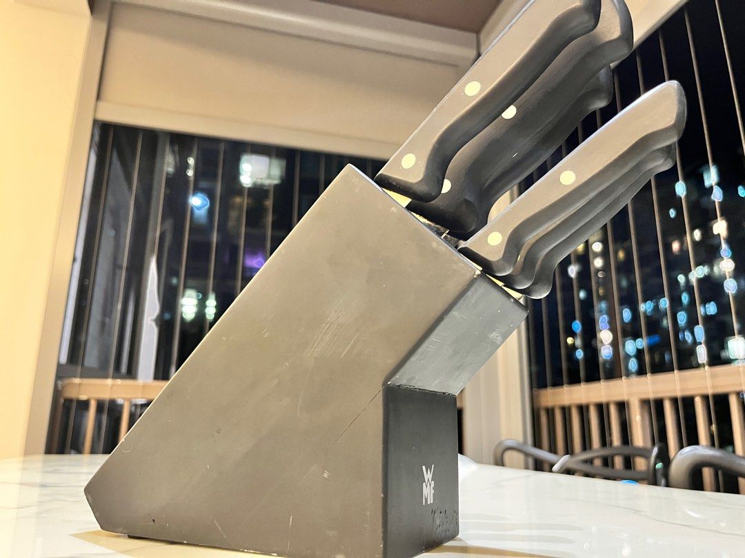 WMF Knife block wooden holder, Furniture & Home Living, Kitchenware ...