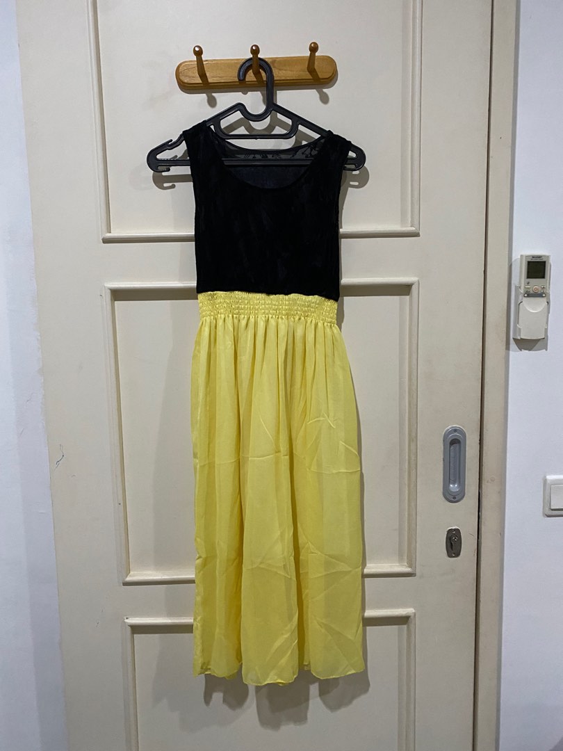 Yellow Dress / dress kuning / dress kondangan / baju wanita / baju cewe ...