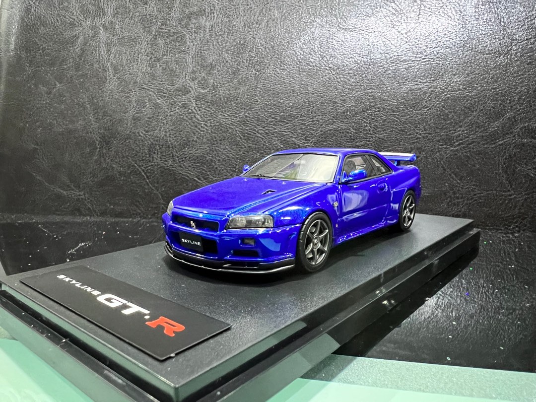 1/43 MARK43 NISSAN SKYLINE GT-R Vspec II (BNR34) Bayside Blue, Hobbies ...