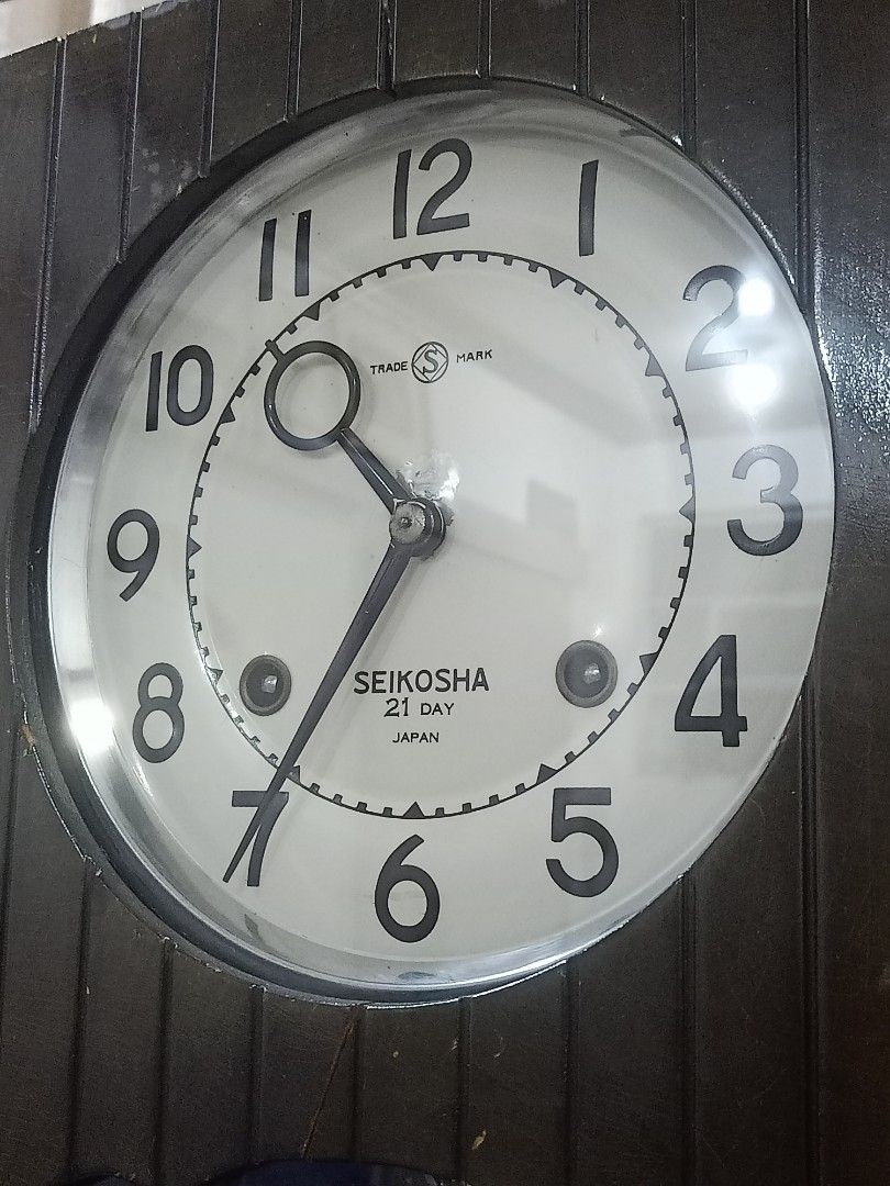 1950s seikosha clock 21 days, Hobbies & Toys, Memorabilia & Collectibles, Vintage Collectibles ...