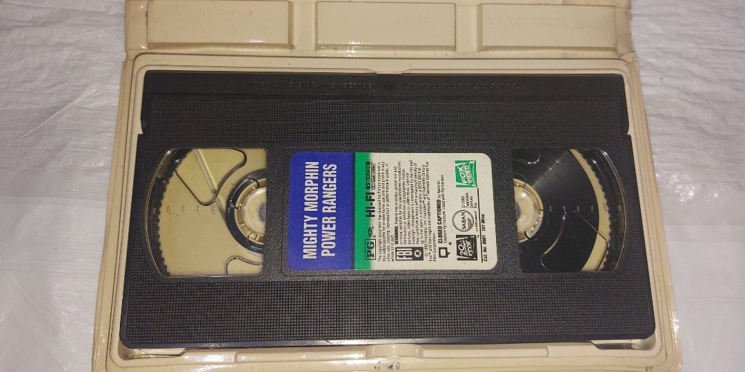 1995 Mighty Morphin Power Rangers The Movie Collectible VHS Tape ...