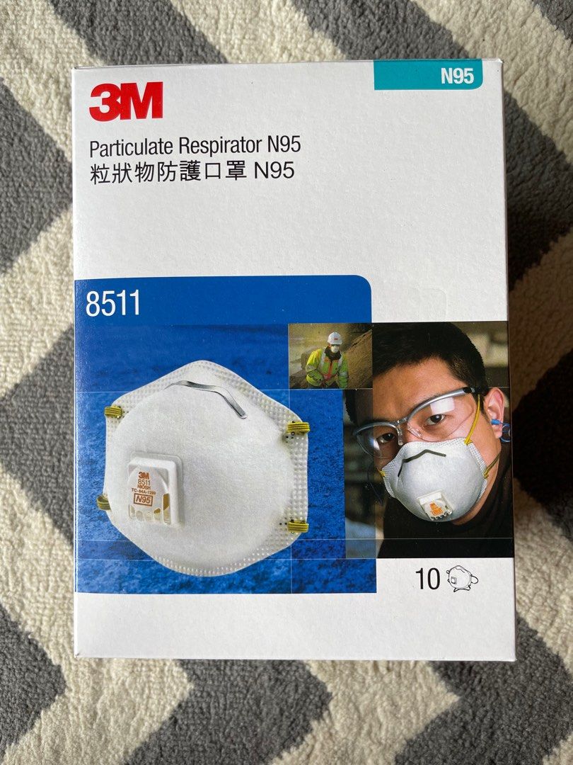 3M Particulate Disposable N95 Respirator with cool flow valve, Health ...