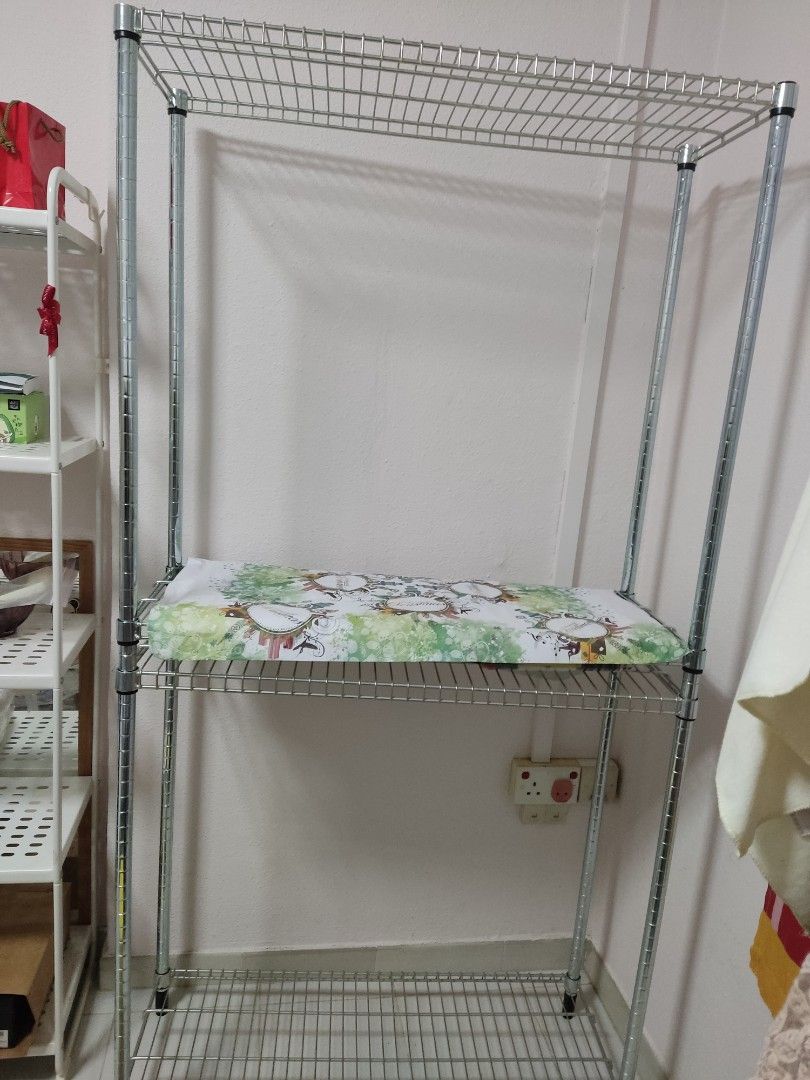IKEA adjustable stainless steel rack ( 4 tier), Furniture & Home Living ...
