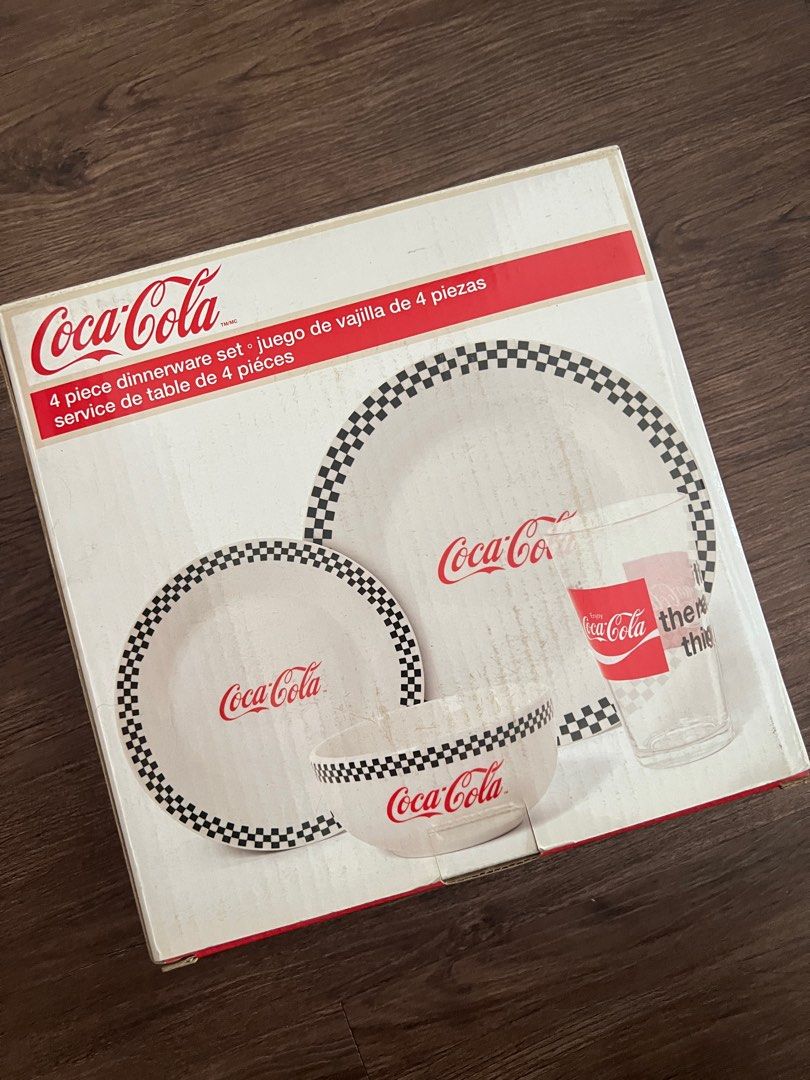 4pc Coca-Cola Coke Dinnerware Set on Carousell