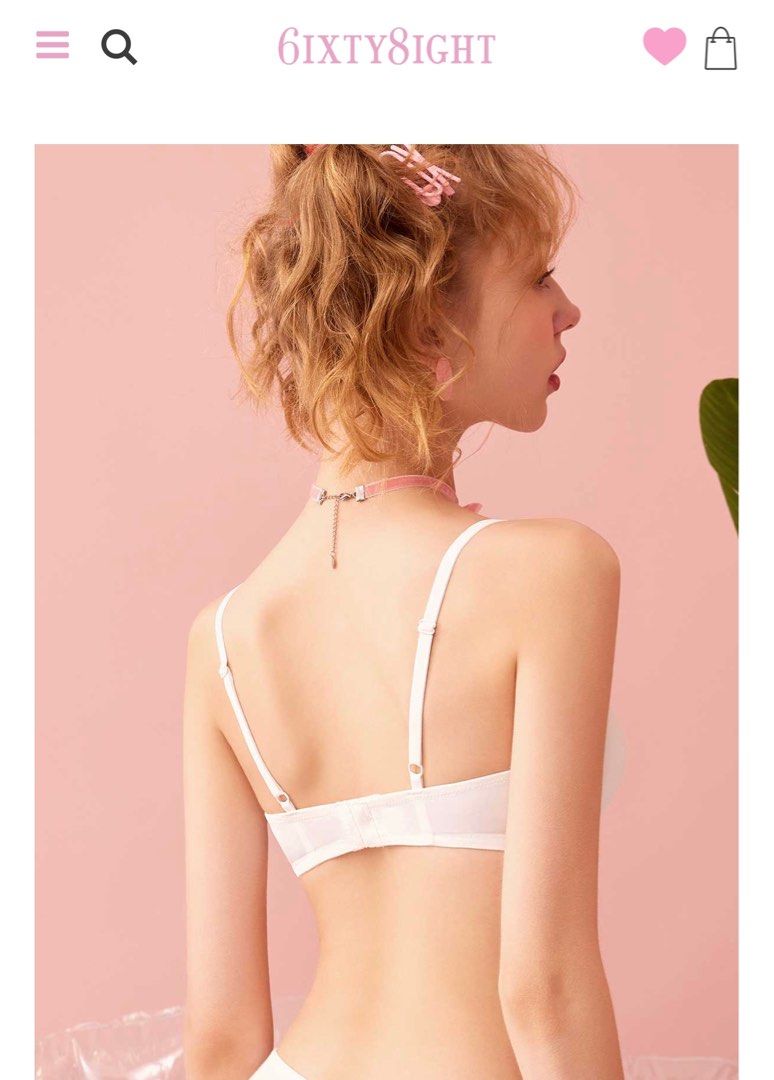 6ixty8ight Kalani white bra - 75A (new with tag), Women's Fashion, New Undergarments ...