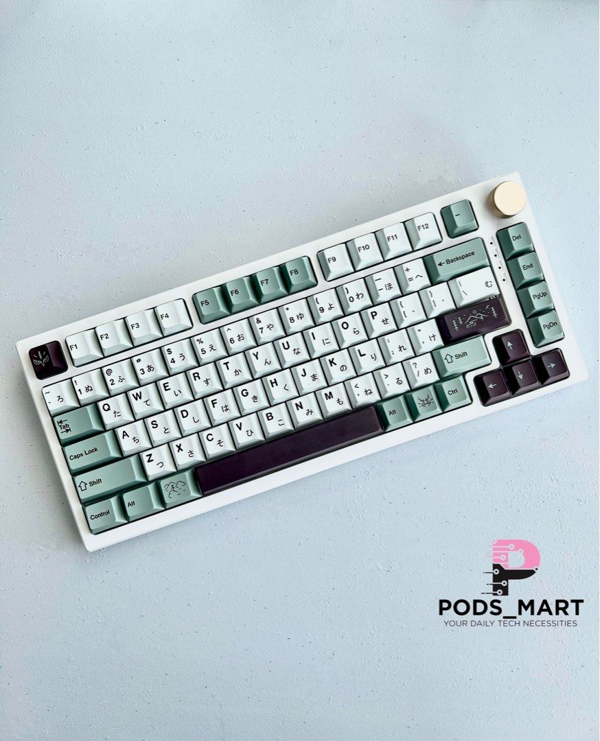 75% custom mechanical keyboard (Fog keycaps), Computers & Tech, Parts & Accessories, Computer ...