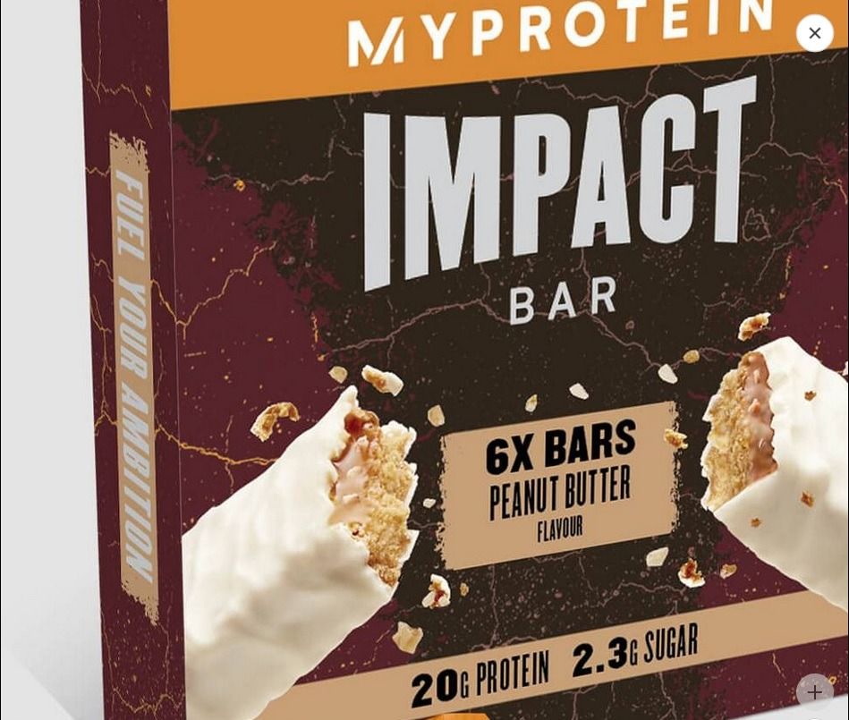 [ Snack ] impact box 6 bar myprotein Peanut butter , fudge brownie ...