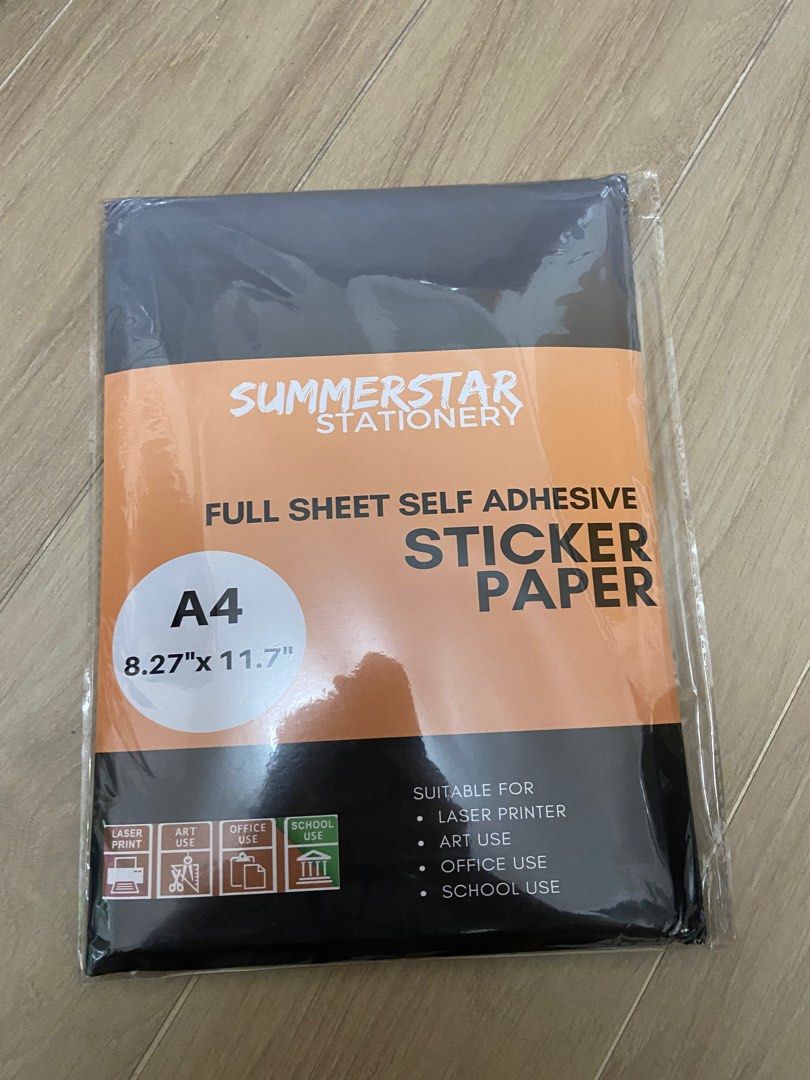 A4 STICKER PAPER - 1 pack - 50sheets, Hobbies & Toys, Stationery ...