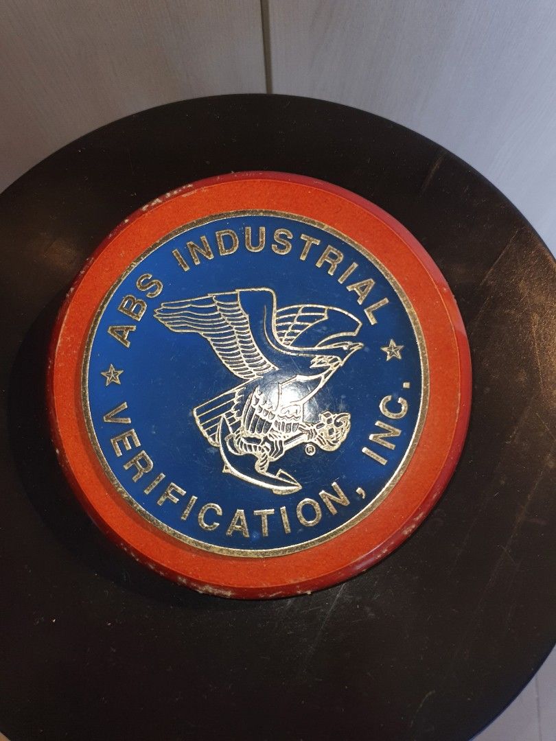 ABS & Bureau Veritas Plaque, Hobbies & Toys, Memorabilia & Collectibles ...