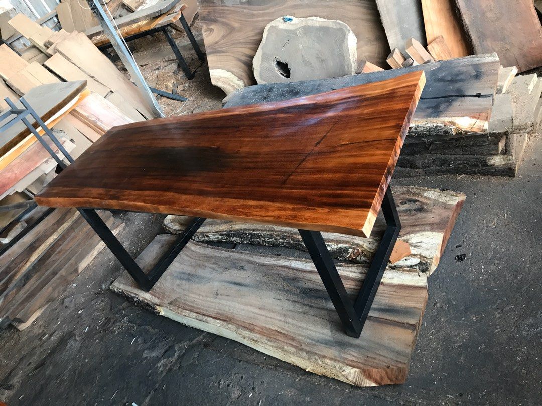 Acacia Whole Slab Table, Furniture & Home Living, Furniture, Tables ...