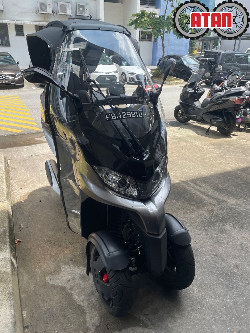 ADIVA AD3 400 3-Wheeler CVT (Grey/Black) COE till Dec 2027, Motorcycles ...