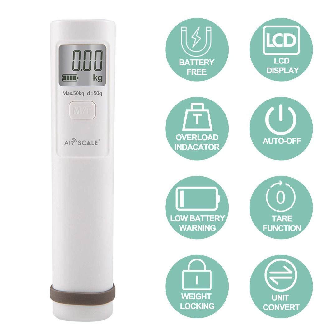 Inspira Tiel01 Travel Inspira Luggage Scale Battery-Free, Portable ...