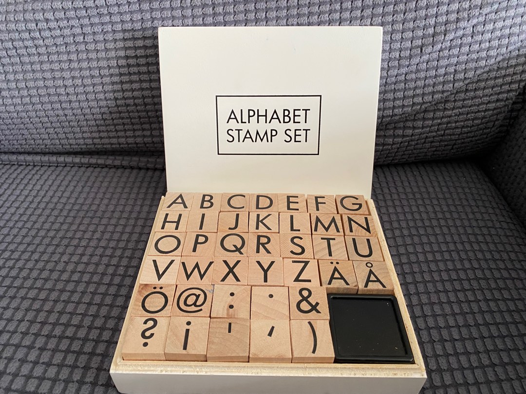 Alphabet Stamp Set, Hobbies & Toys, Stationery & Craft, Other ...