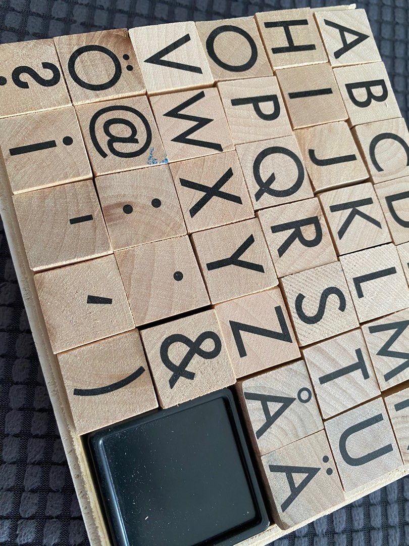 Alphabet Stamp Set, Hobbies & Toys, Stationery & Craft, Other ...