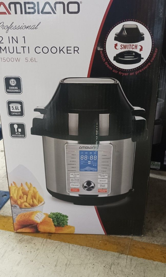 AMBIANO PROFESSIONAL 2IN1 MULTI COOKER 5.6L on Carousell