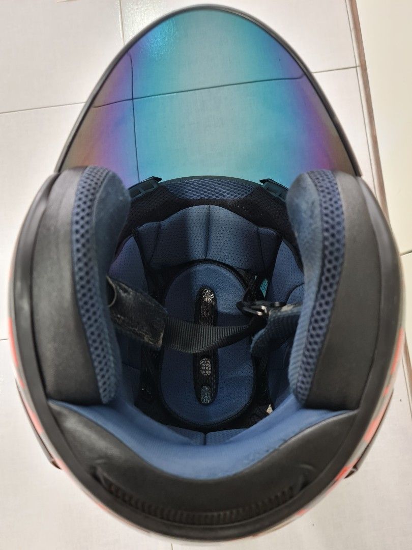 ARAi RAM 3 RIPTIDE RED, Motorcycles, Motorcycle Accessories on Carousell