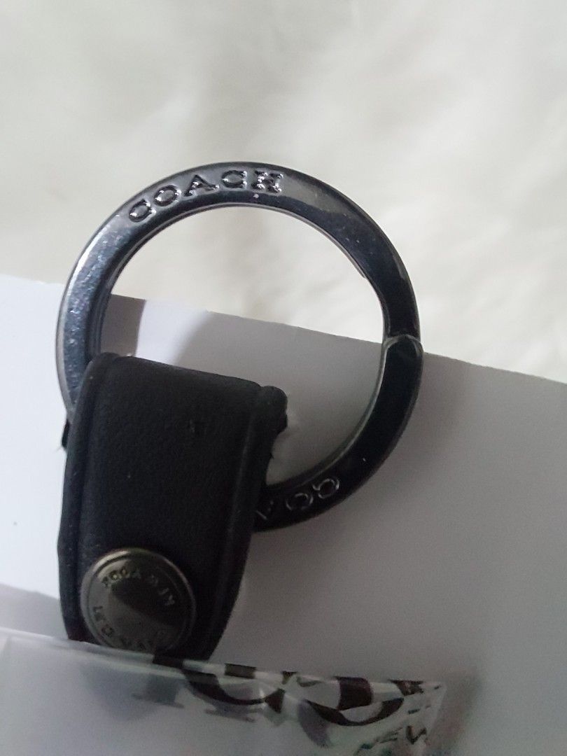 Authentic Coach Five Ring Key Case in Signature Canvas, Luxury, Bags ...