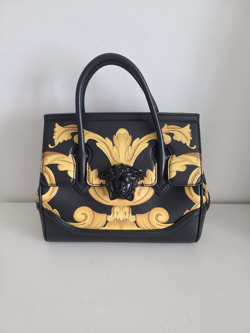 Authentic Versace Medusa Palazzo small full leather tote bag, Luxury ...